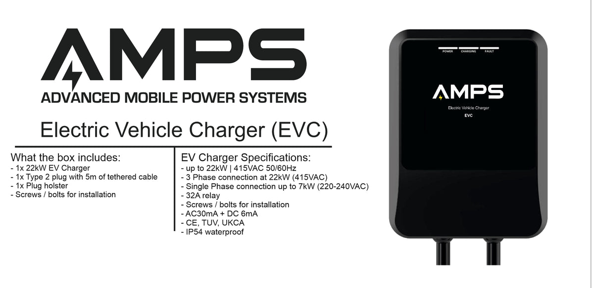 Electric Vehicle Charger EVC- 22kW - Type 2 – Sterling Power Products